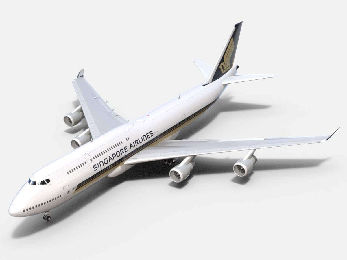 Boeing 747-8I Singapore Airlines 3D Model by Dreamscape Studios