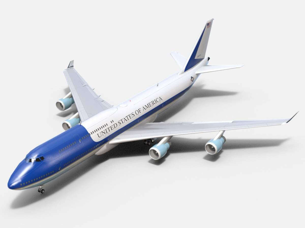 Boeing 747-8I USA 3D Model by Dreamscape Studios
