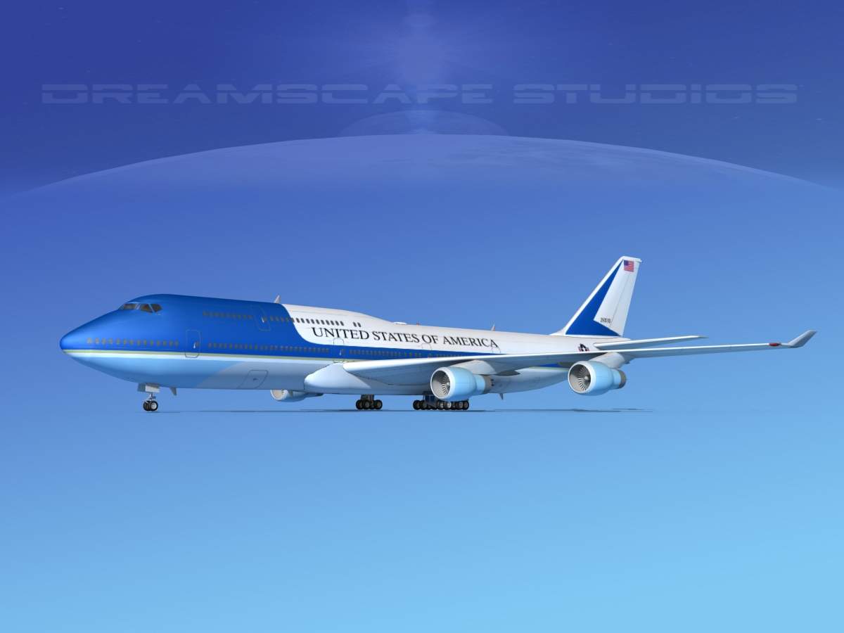 Boeing 747-8I USA 3D Model by Dreamscape Studios