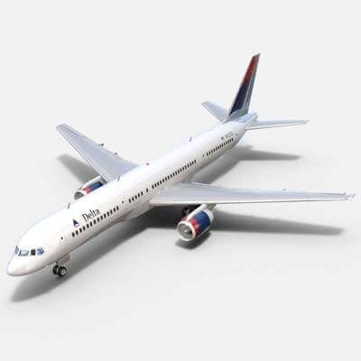 Boeing 757-200 Delta 3D Model by Dreamscape Studios