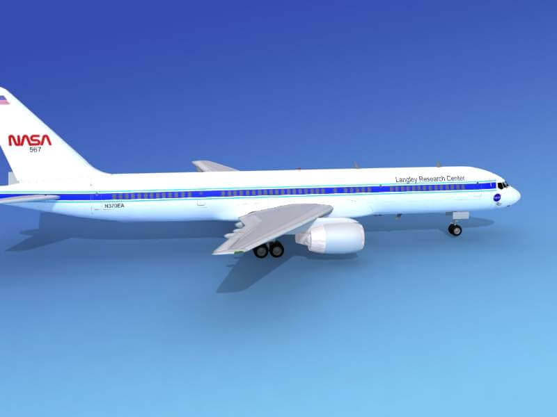 Boeing 757-200 NASA 3D Model by Dreamscape Studios