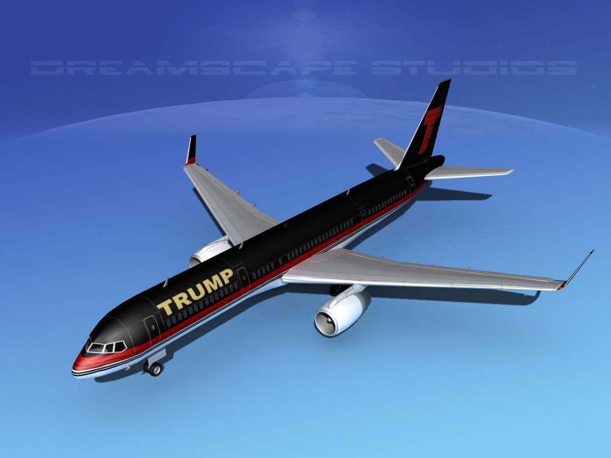 Boeing 757-200 Trump 3D Model by Dreamscape Studios