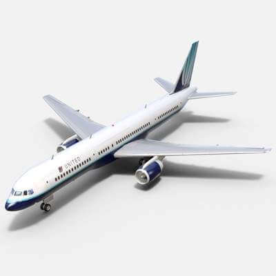 Boeing 757-200 United 3D Model by Dreamscape Studios