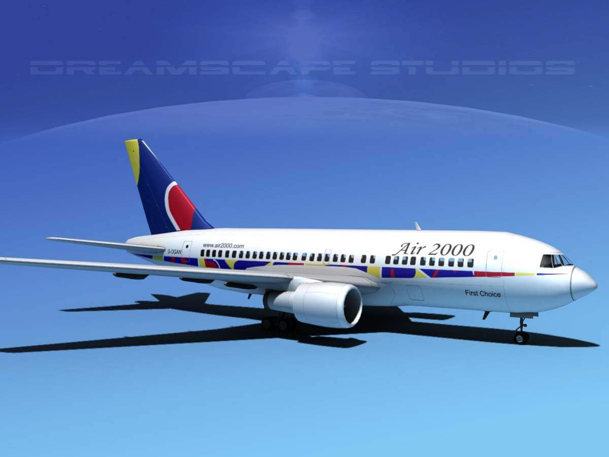 Boeing 767-100 Air 2000 3D Model by Dreamscape Studios
