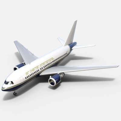 Boeing 767-100 Air Charter Intl 3D Model by Dreamscape Studios