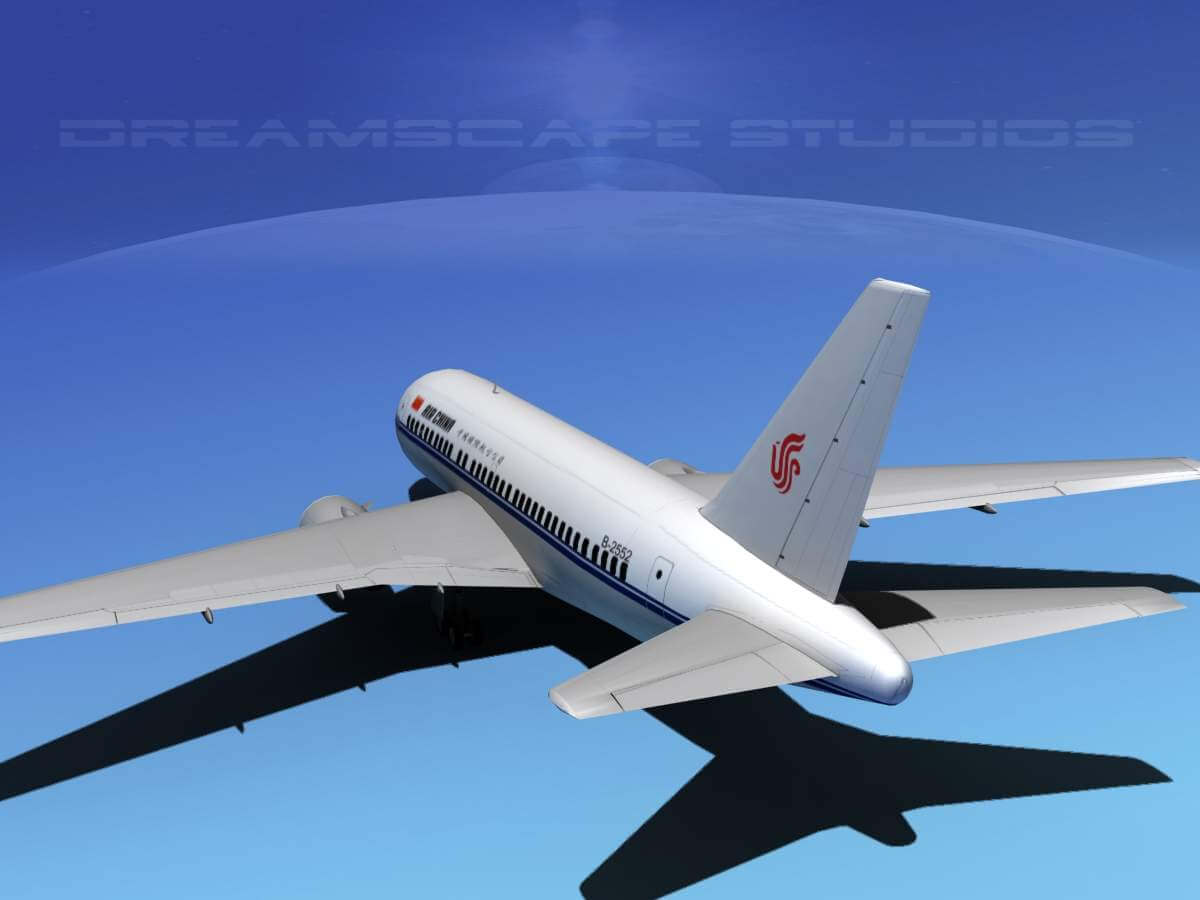 Boeing 767-100 Air China 3D Model by Dreamscape Studios