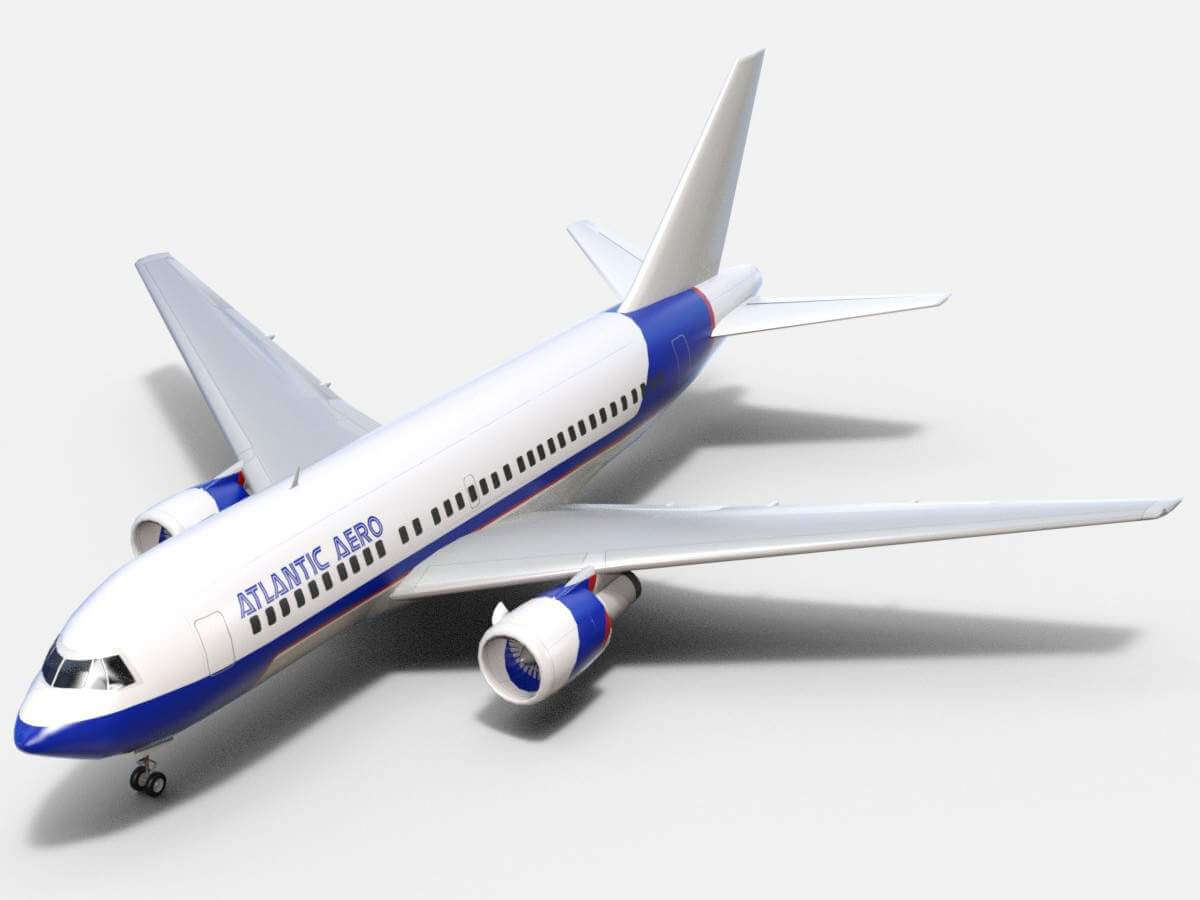 Boeing 767-100 Atlantic Aero 3D Model by Dreamscape Studios