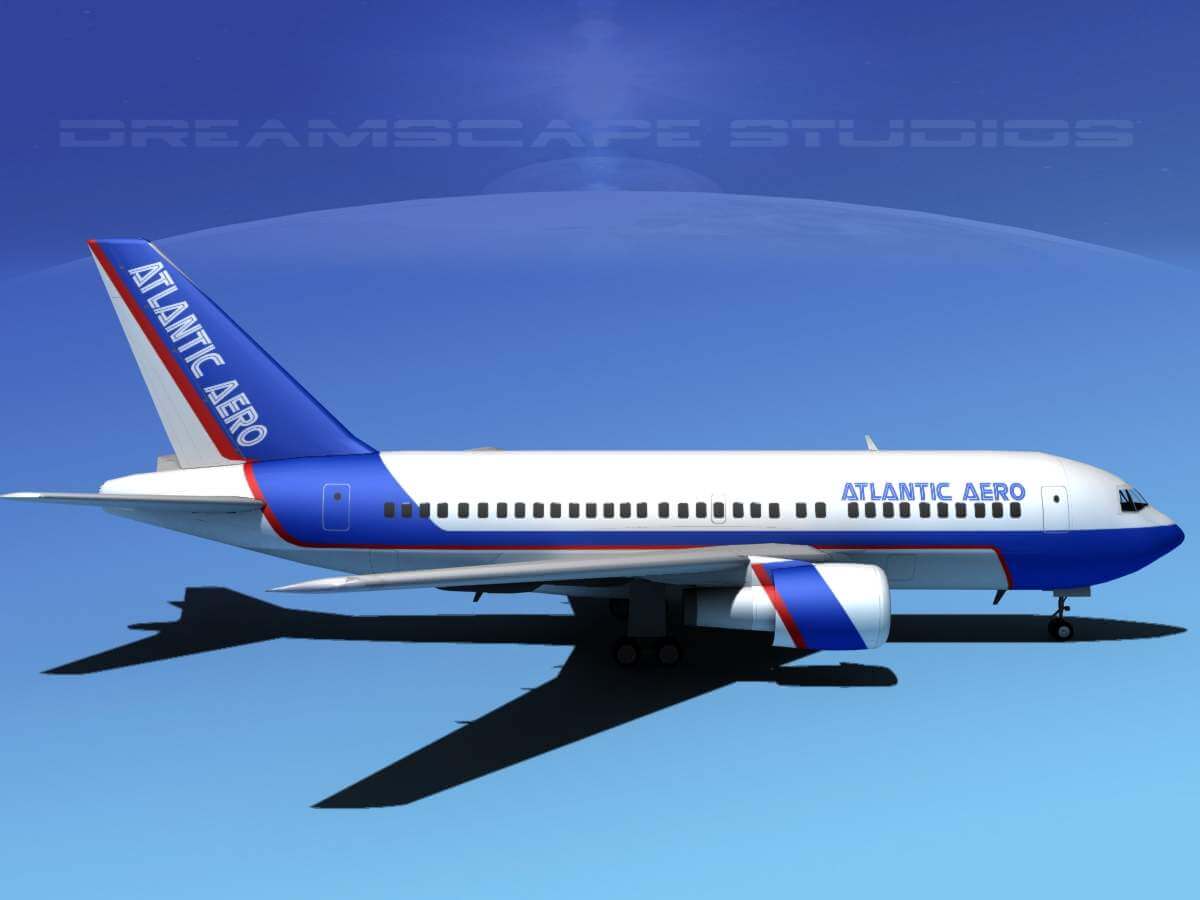 Boeing 767-100 Atlantic Aero 3D Model by Dreamscape Studios
