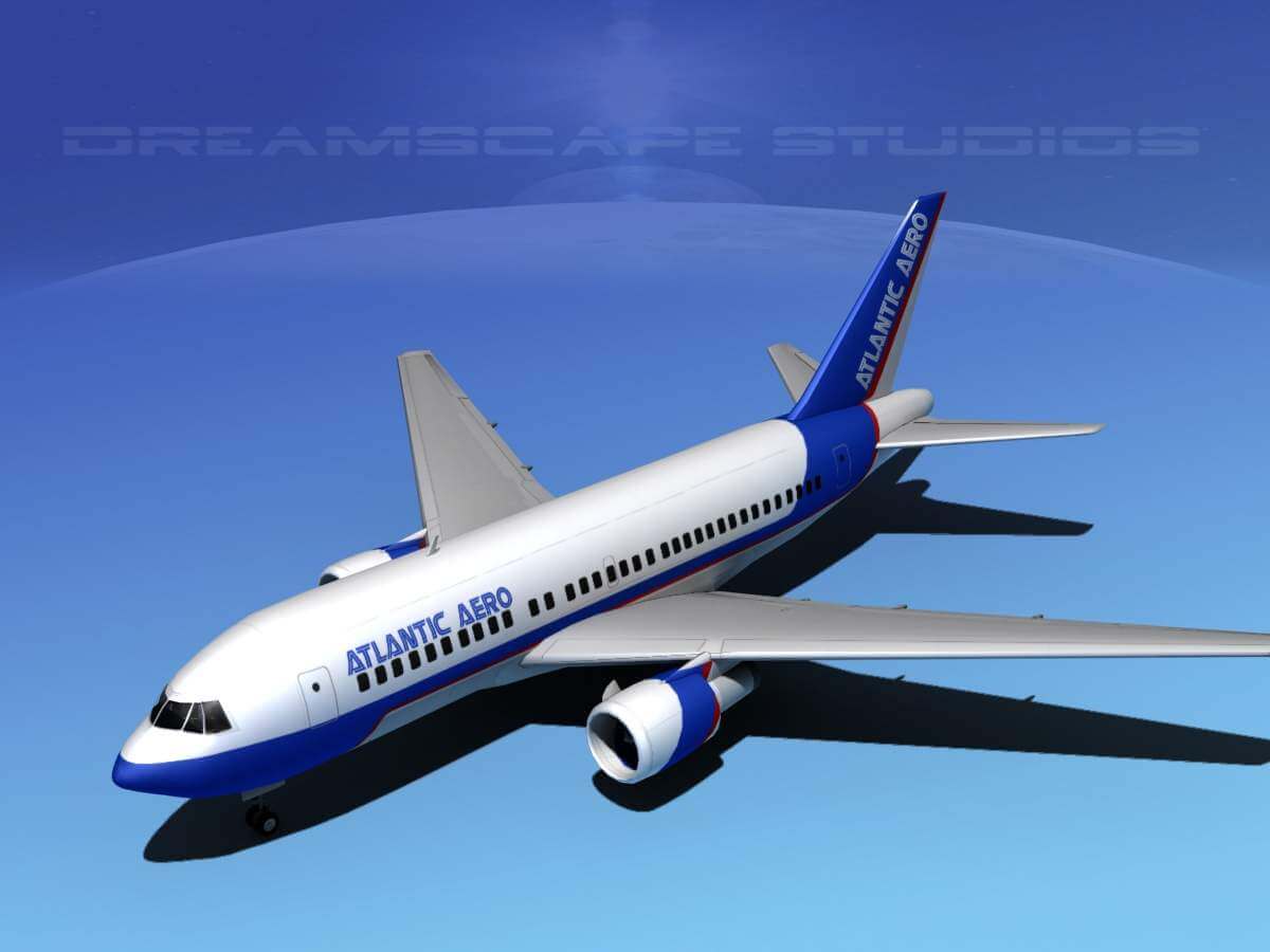 Boeing 767-100 Atlantic Aero 3D Model by Dreamscape Studios