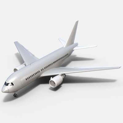 Boeing 767-100 Bare Metal 3D Model by Dreamscape Studios