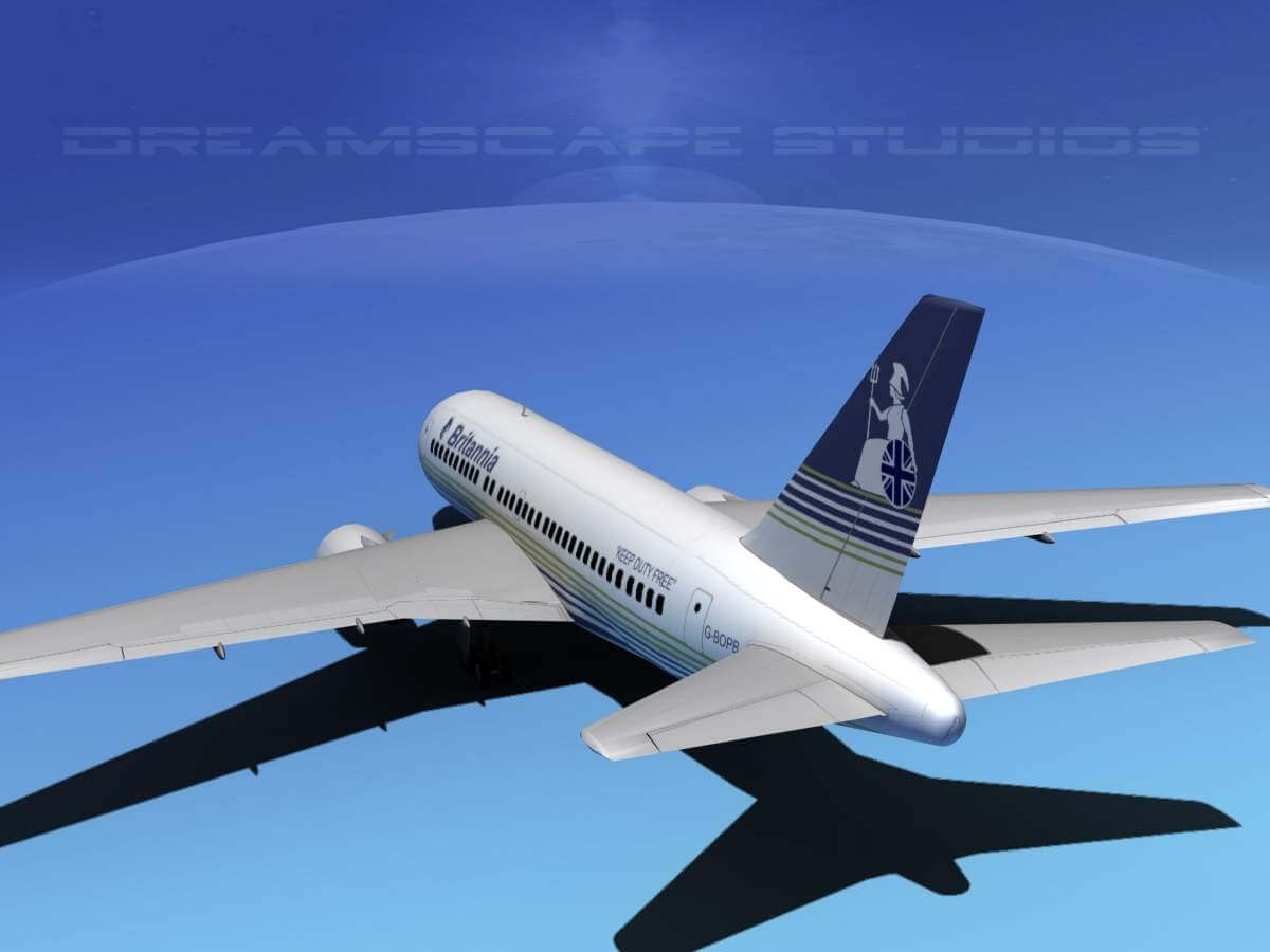 Boeing 767-100 Britannia Airways 3D Model by Dreamscape Studios