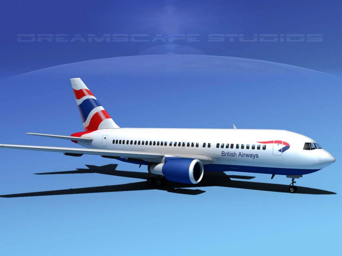 Boeing 767-100 British Airways 3D Model by Dreamscape Studios