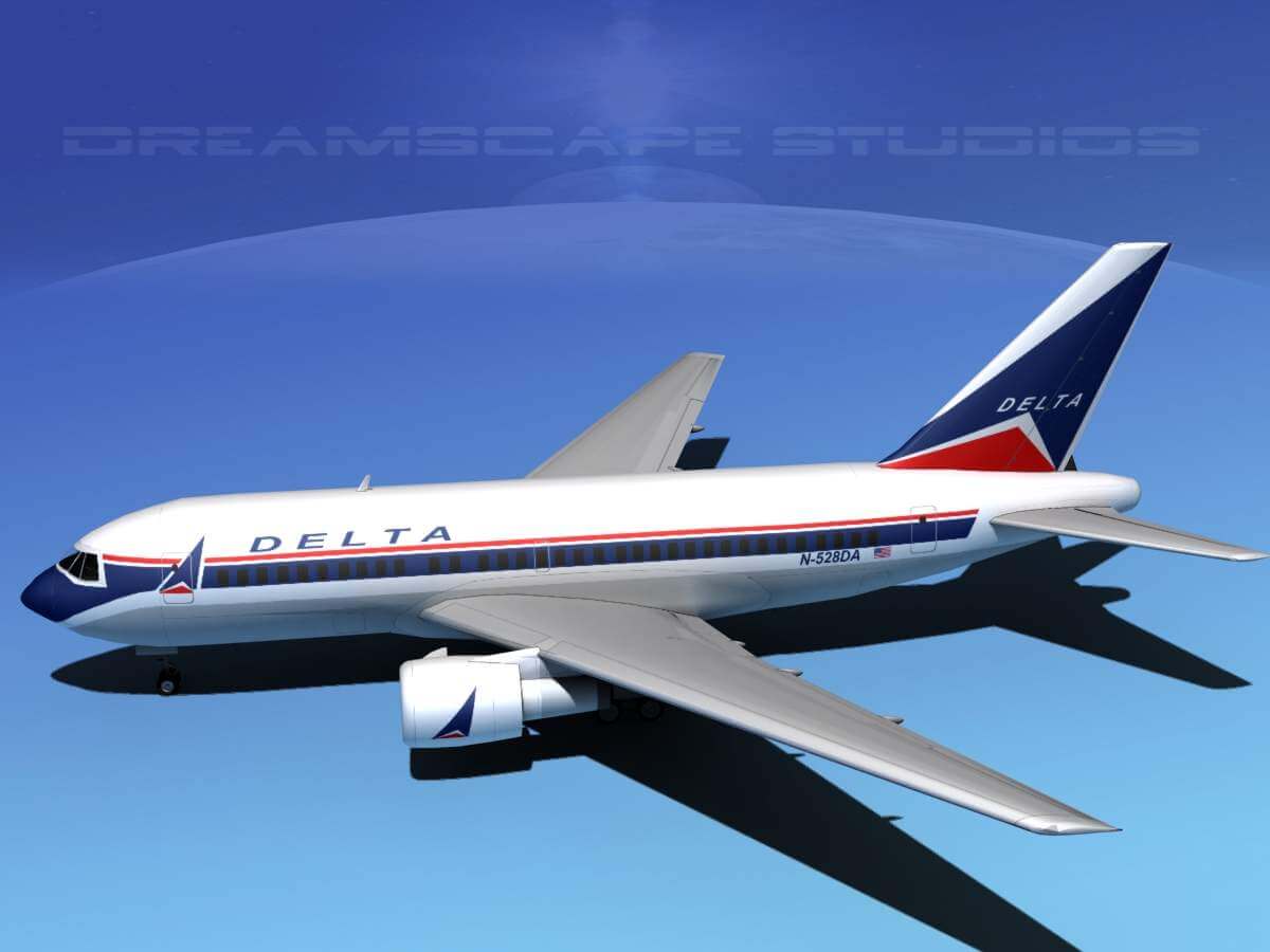 Boeing 767-100 Delta 3D Model by Dreamscape Studios