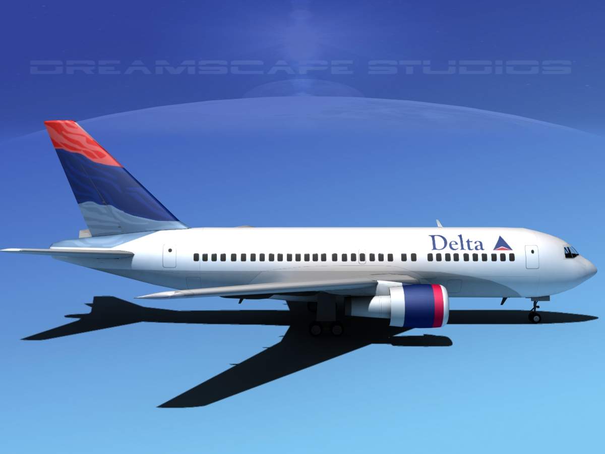 Boeing 767-100 Delta 3D Model by Dreamscape Studios
