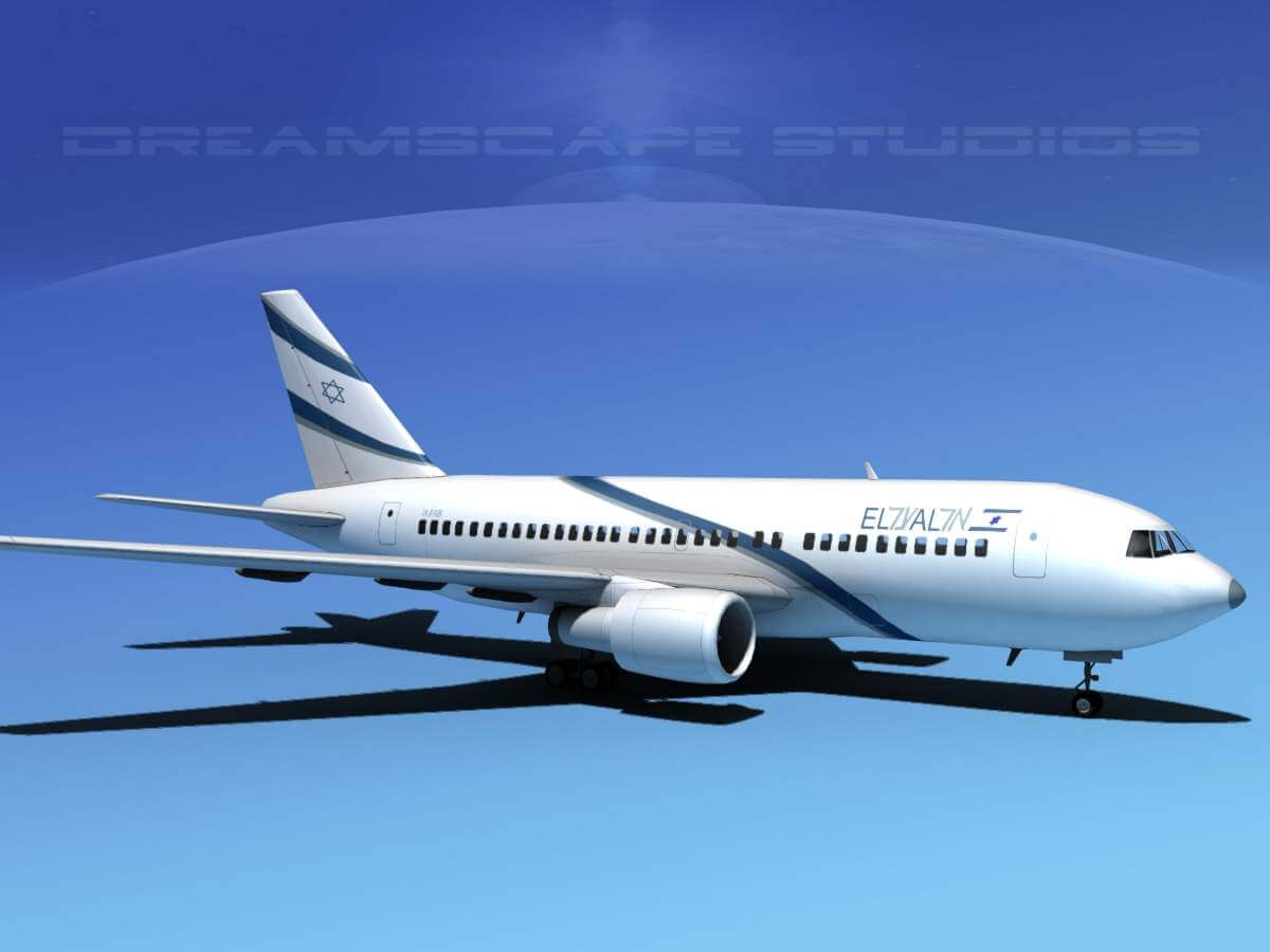 Boeing 767-100 El Al 3D Model by Dreamscape Studios