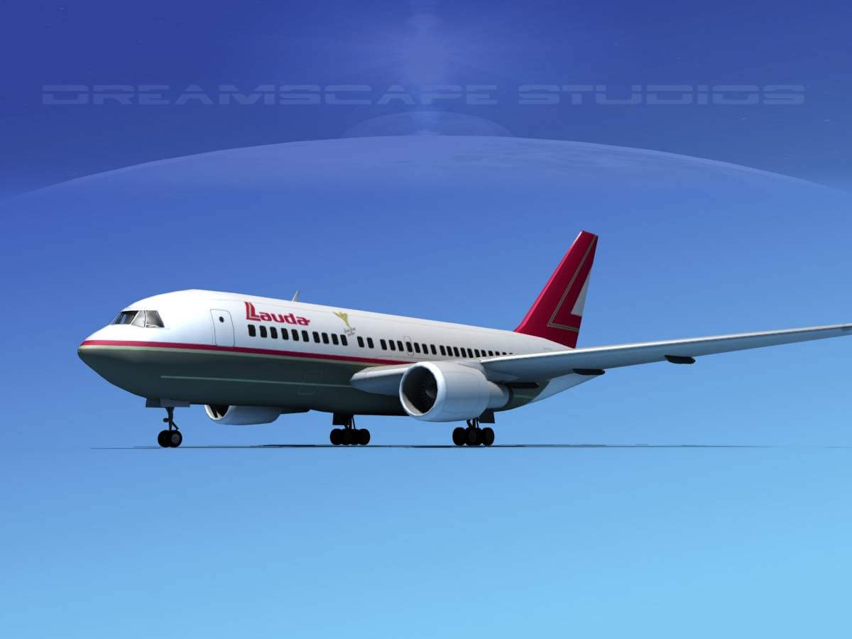 Boeing 767-100 Lauda 3D Model by Dreamscape Studios