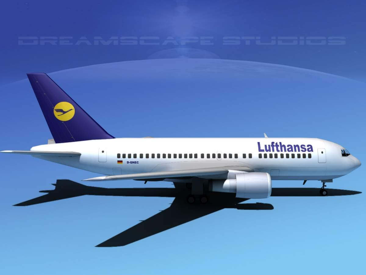 Boeing 767-100 Lufthansa 3D Model by Dreamscape Studios