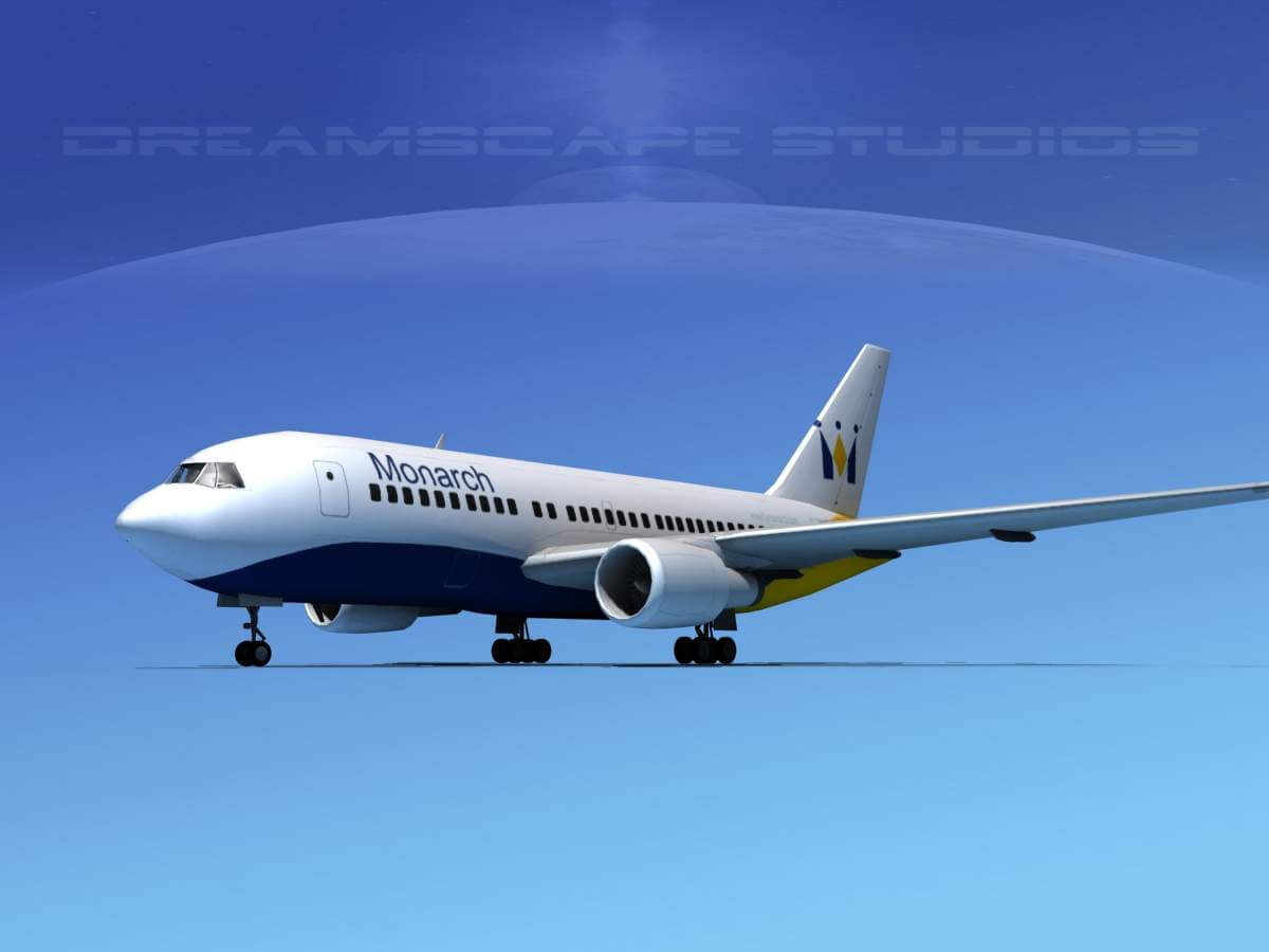 Boeing 767-100 Monarch 3D Model by Dreamscape Studios