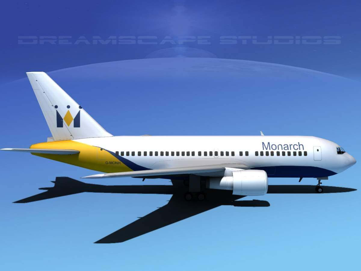 Boeing 767-100 Monarch 3D Model by Dreamscape Studios