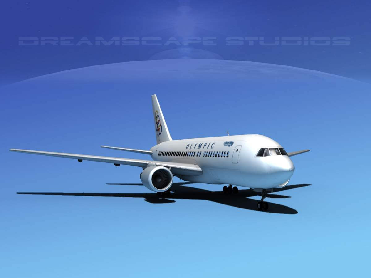Boeing 767-100 Olympic 3D Model by Dreamscape Studios