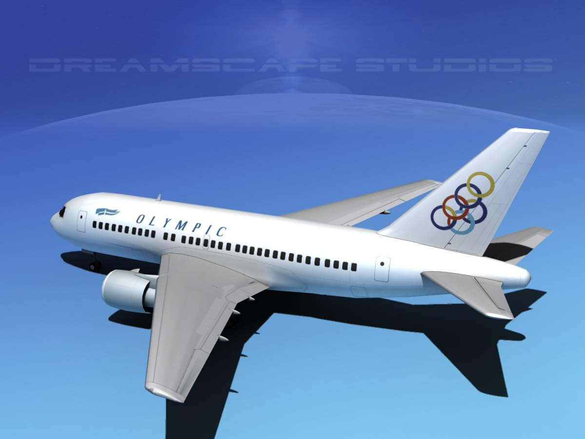 Boeing 767-100 Olympic 3D Model by Dreamscape Studios