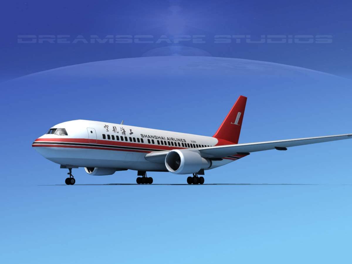 Boeing 767-100 Shanghai 3D Model by Dreamscape Studios