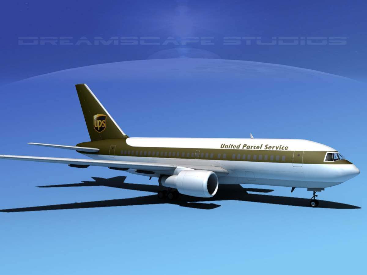 Boeing 767-100 UPS 3D Model by Dreamscape Studios