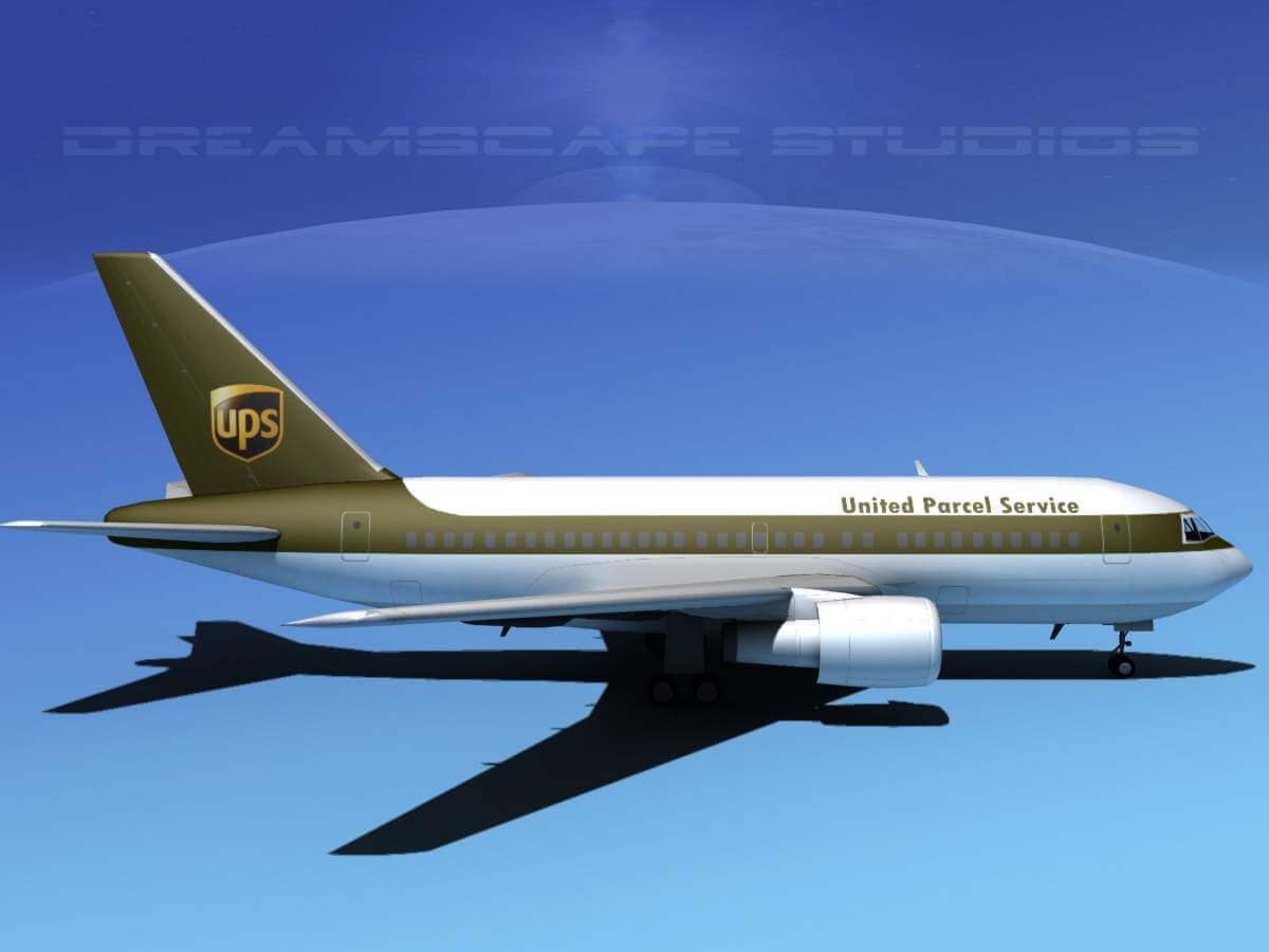 Boeing 767-100 UPS 3D Model by Dreamscape Studios