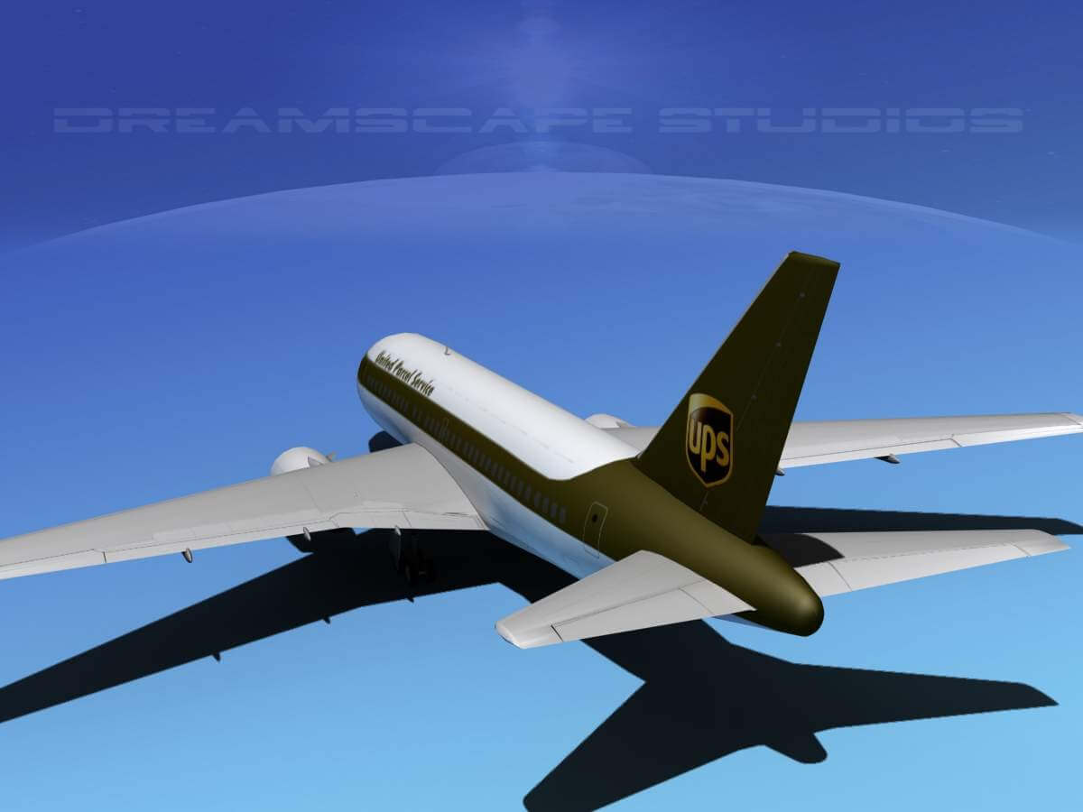 Boeing 767-100 UPS 3D Model by Dreamscape Studios