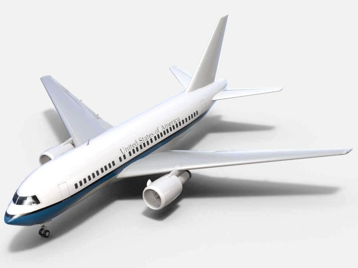 Boeing 767-100 US Government 3D Model by Dreamscape Studios