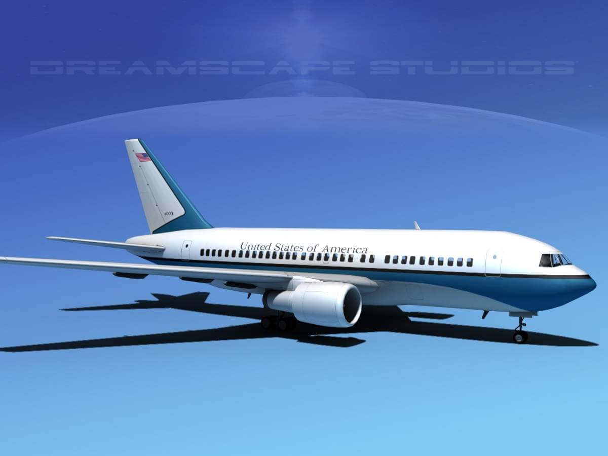 Boeing 767-100 US Government 3D Model by Dreamscape Studios
