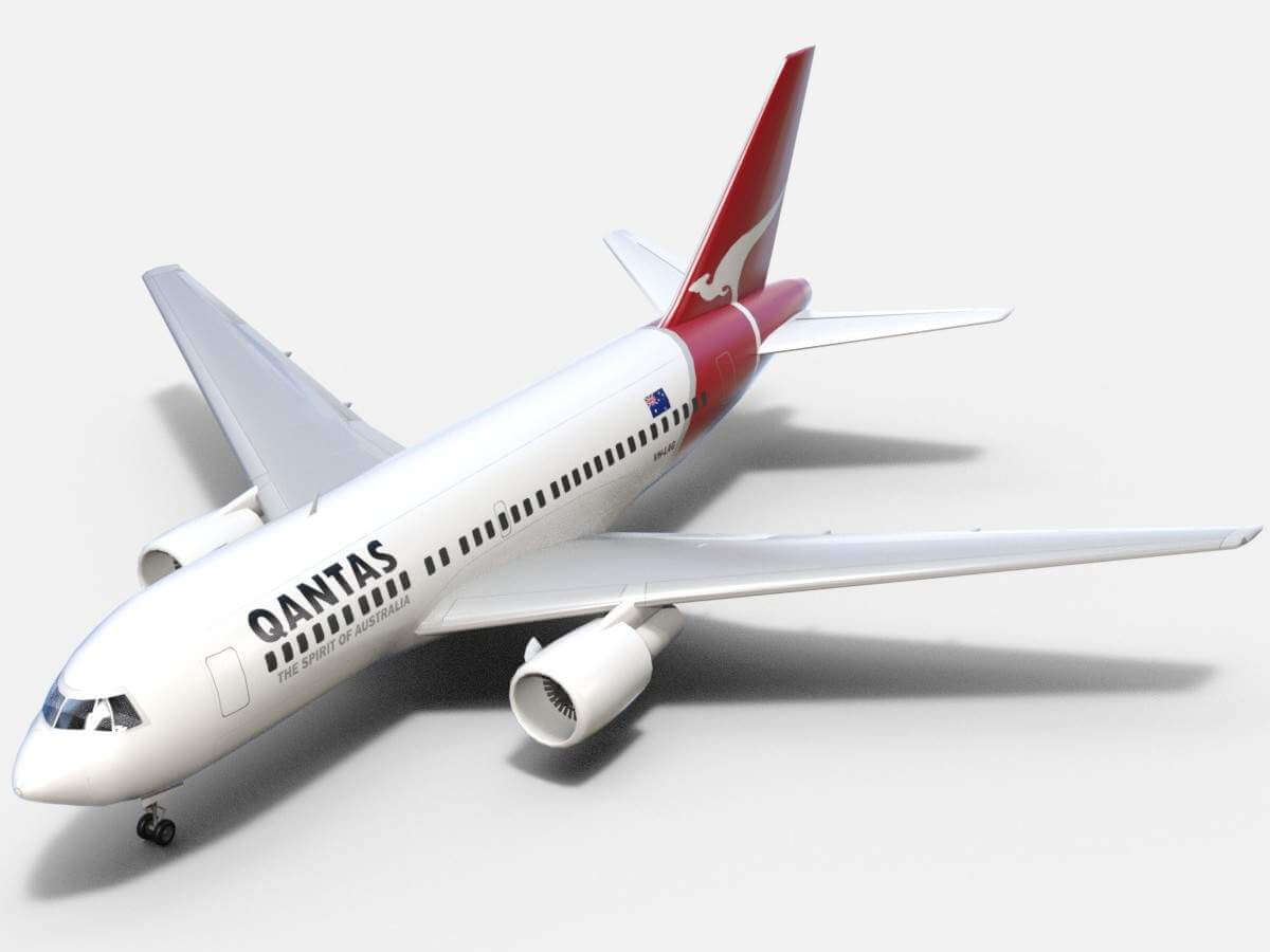 Boeing 767-200ER Qantas 3D Model by Dreamscape Studios