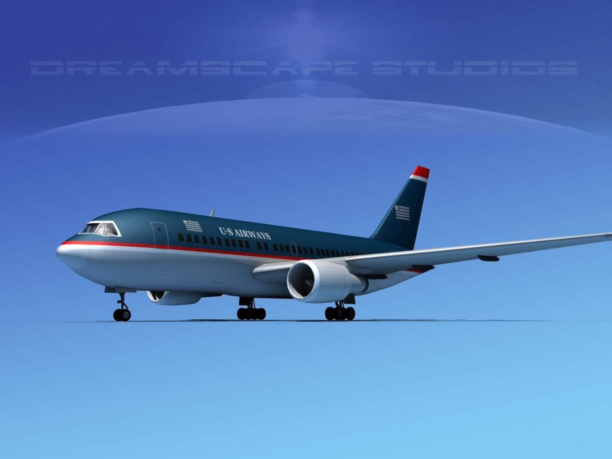 Boeing 767-200ER US Air 3D Model by Dreamscape Studios