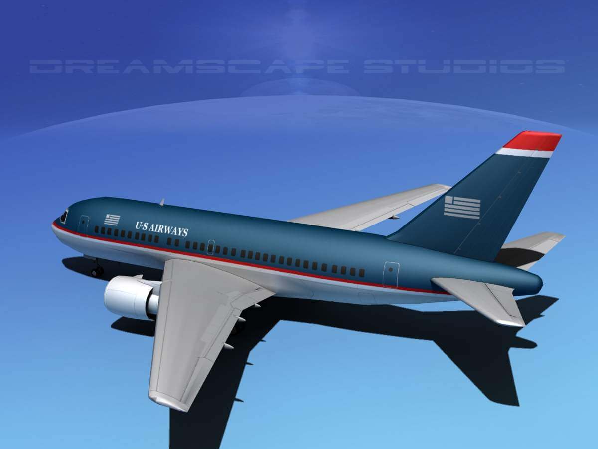 Boeing 767-200ER US Air 3D Model by Dreamscape Studios