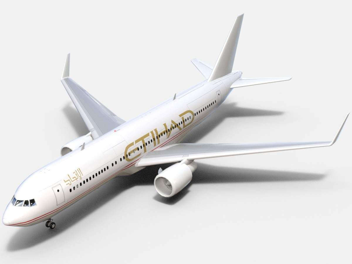 Boeing 767-300 Etihad 3D Model by Dreamscape Studios