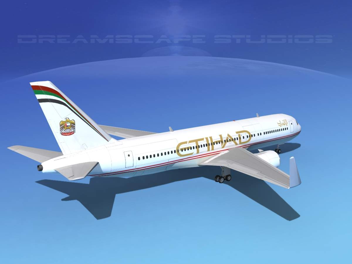 Boeing 767-300 Etihad 3D Model by Dreamscape Studios