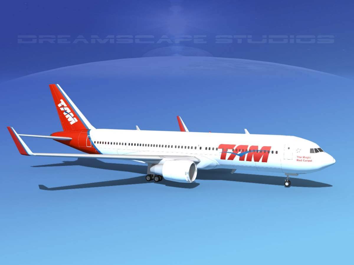 Boeing 767-300 TAM Airlines 3D Model by Dreamscape Studios