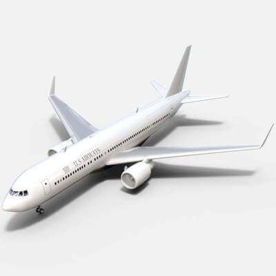 Boeing 767-300 US Air 3D Model by Dreamscape Studios