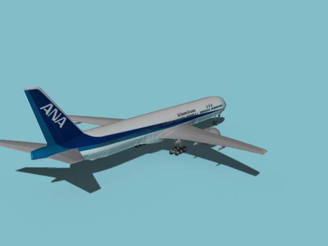 Boeing 777-300 ANA 3D Model by Dreamscape Studios