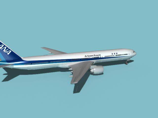 Boeing 777-300 ANA 3D Model by Dreamscape Studios