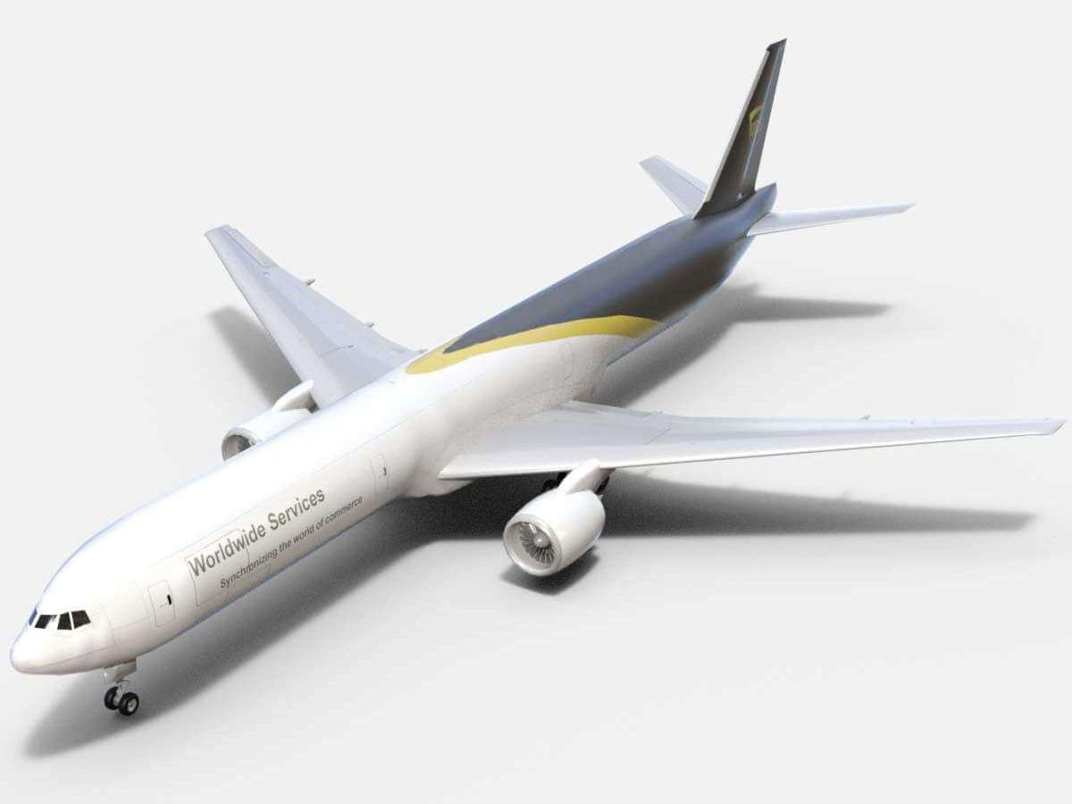 Boeing 777-300 UPS 3D Model