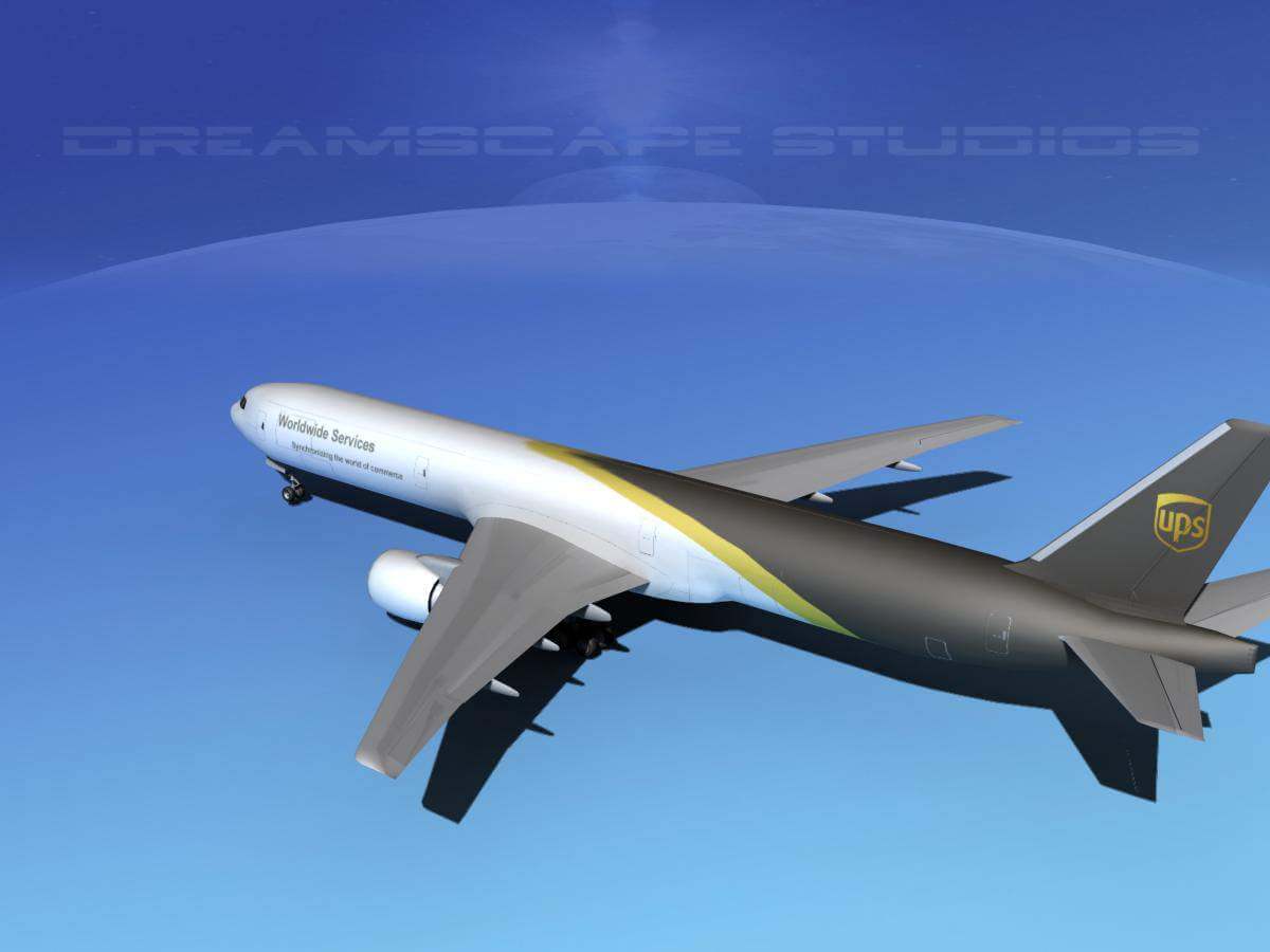 Boeing 777-300 UPS 3D Model by Dreamscape Studios