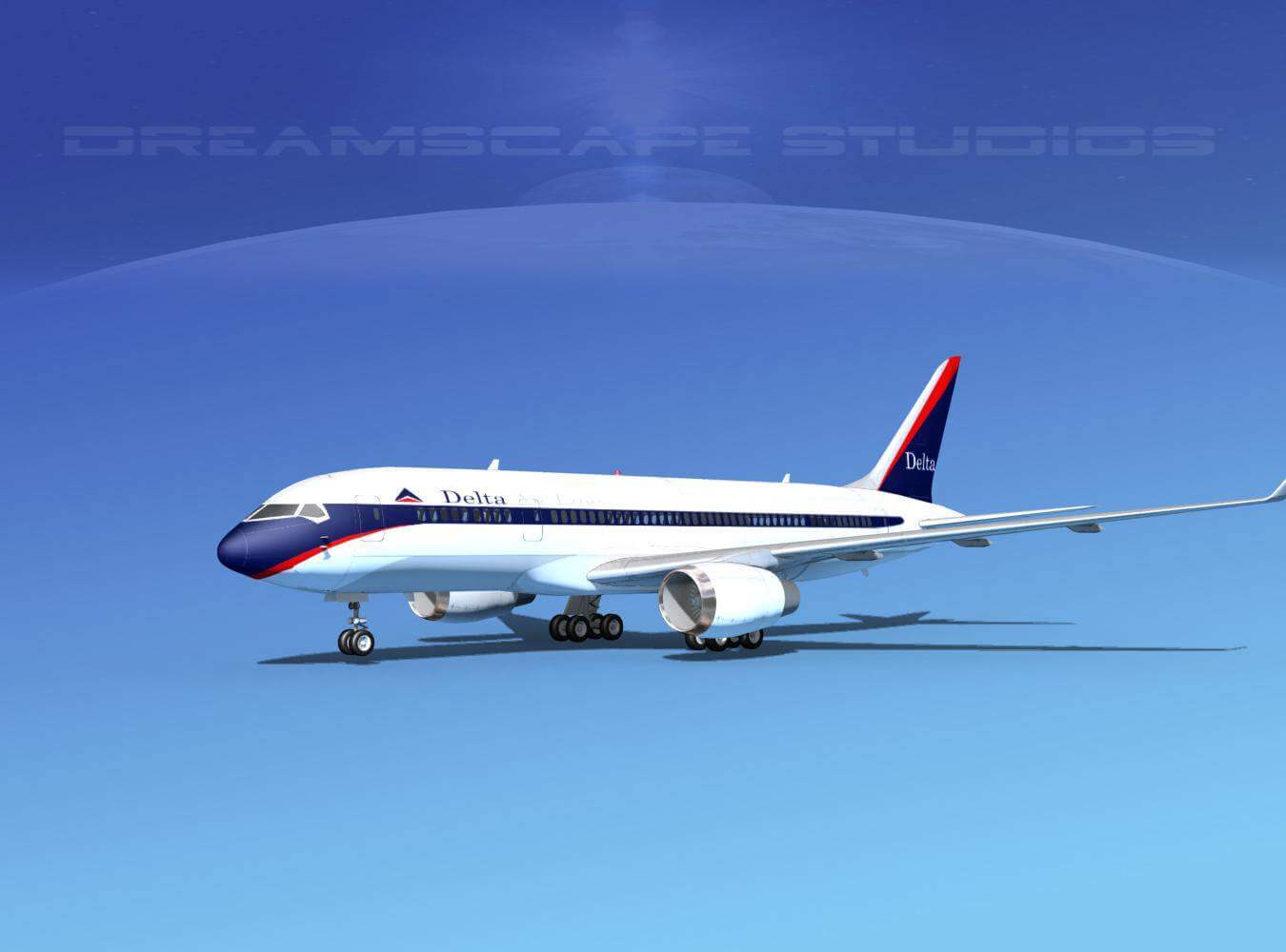 Boeing 787-8 Delta Airlines 3D Model by Dreamscape Studios