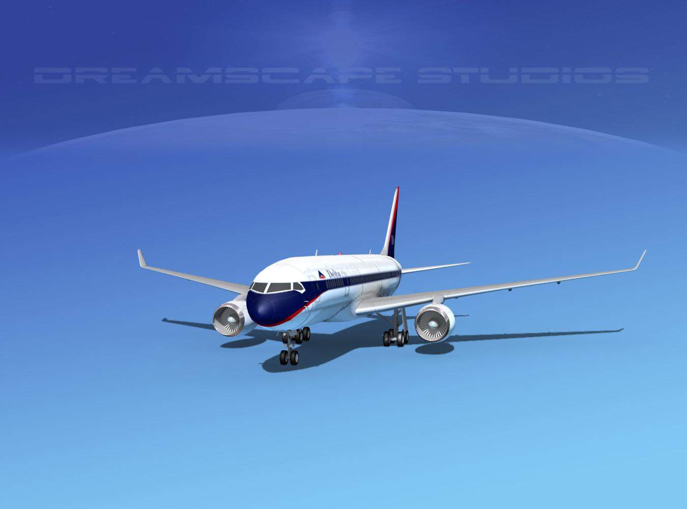 Boeing 787-8 Delta Airlines 3D Model by Dreamscape Studios
