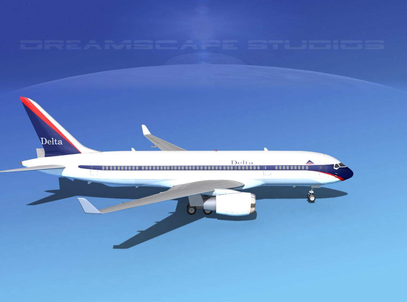 Boeing 787-8 Delta Airlines 3D Model by Dreamscape Studios