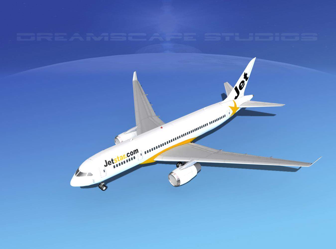 Boeing 787-8 Jetstar 3D Model by Dreamscape Studios