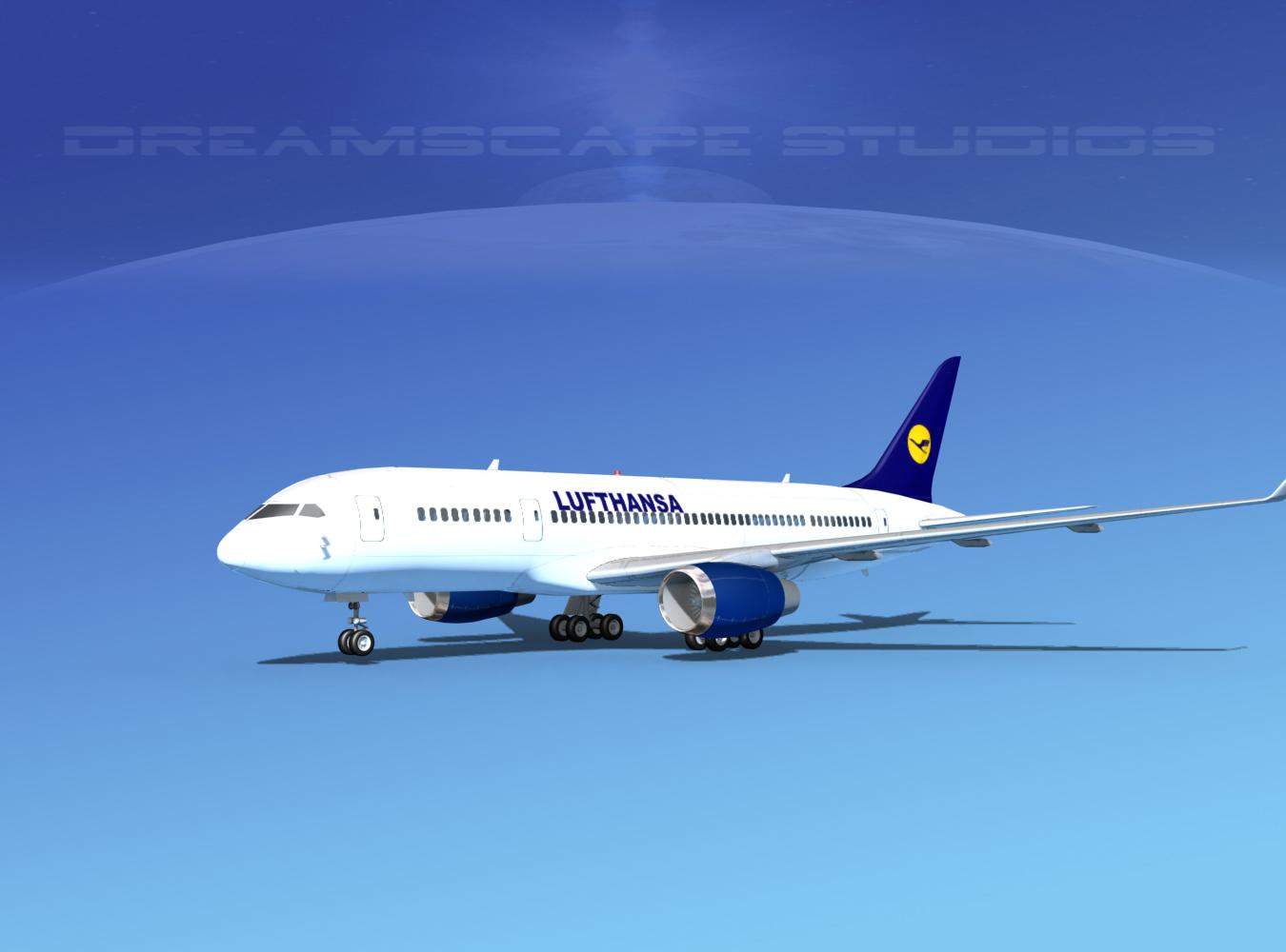 Boeing 787-8 Lufthansa 3D Model by Dreamscape Studios