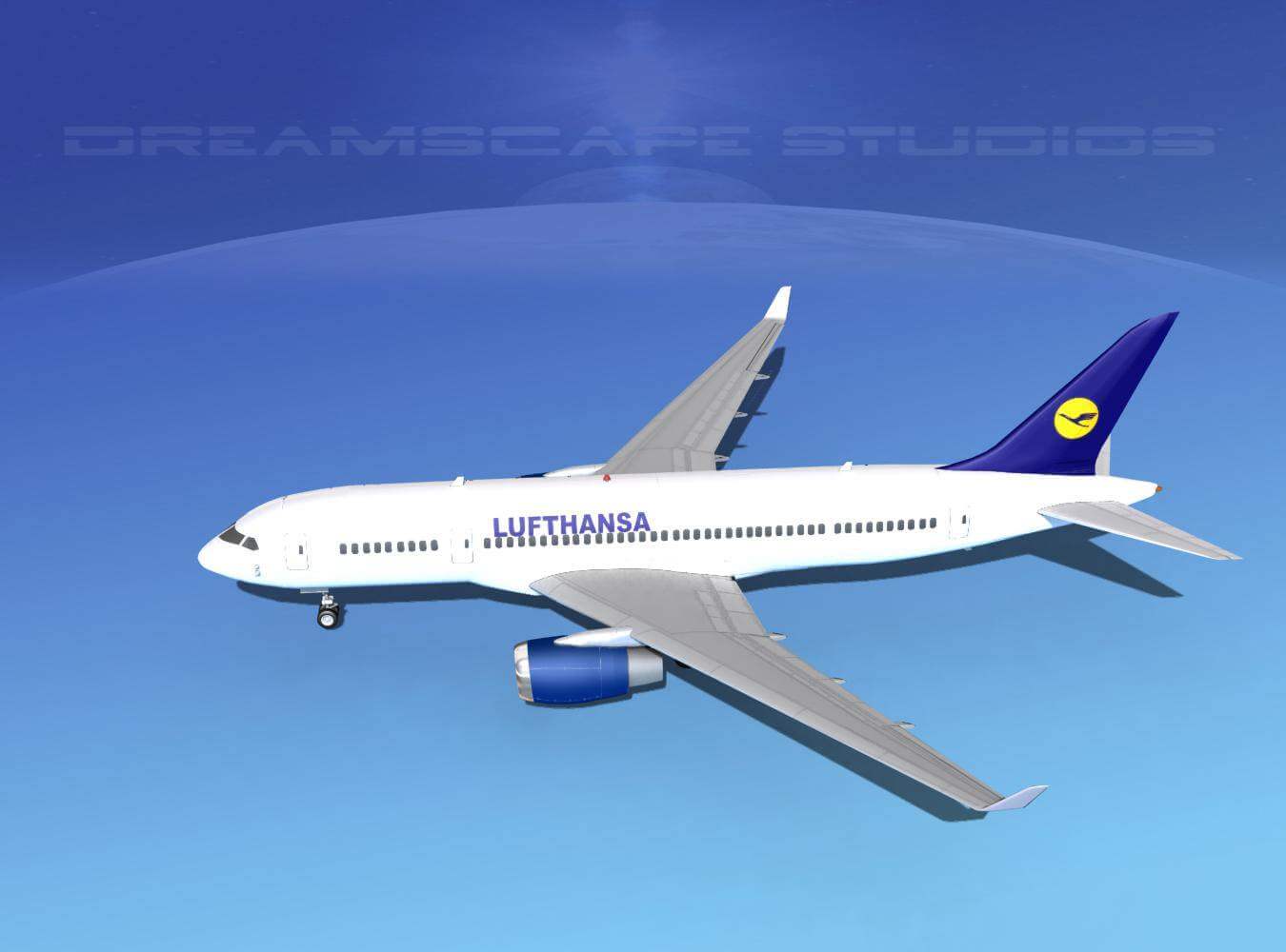 Boeing 787-8 Lufthansa 3D Model by Dreamscape Studios