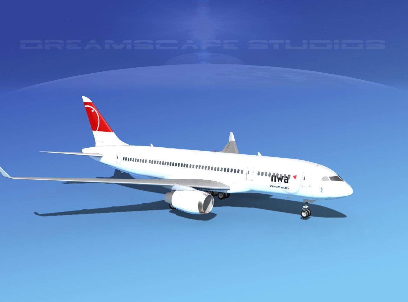 Boeing 787-8 Northwest Airlines 3D Model by Dreamscape Studios