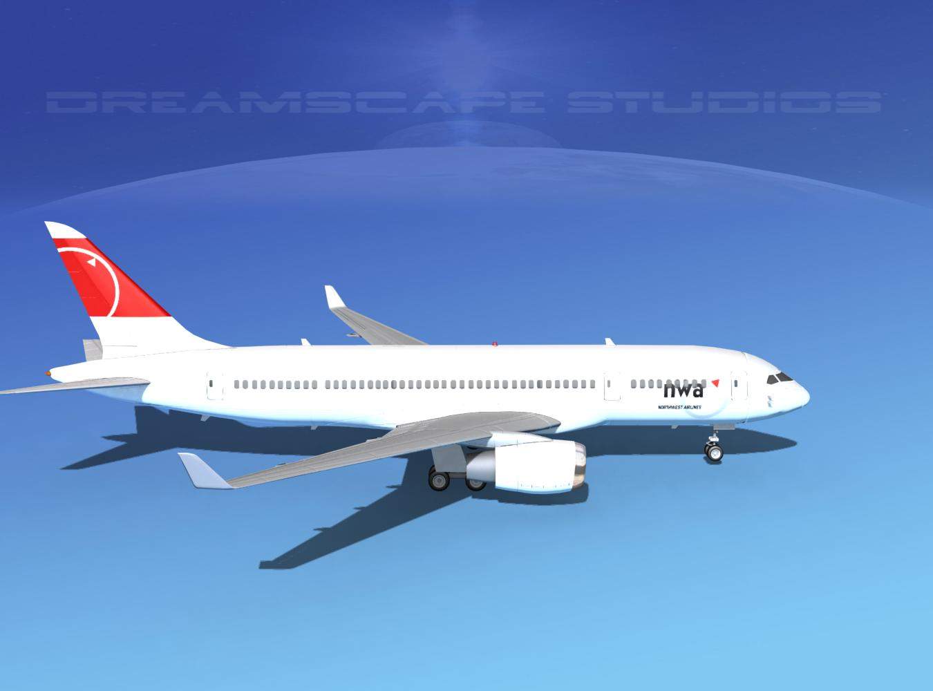 Boeing 787-8 Northwest Airlines 3D Model by Dreamscape Studios